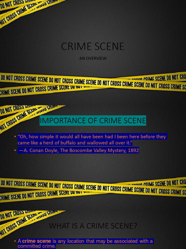Crime Scene | PDF | Crime Scene | Criminology