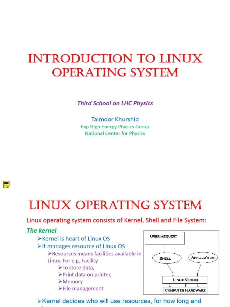 Introduction To Linux Operating Sysytem Final | PDF | Operating System ... Introduction To Linux Operating Sysytem Final | PDF | Operating System ...