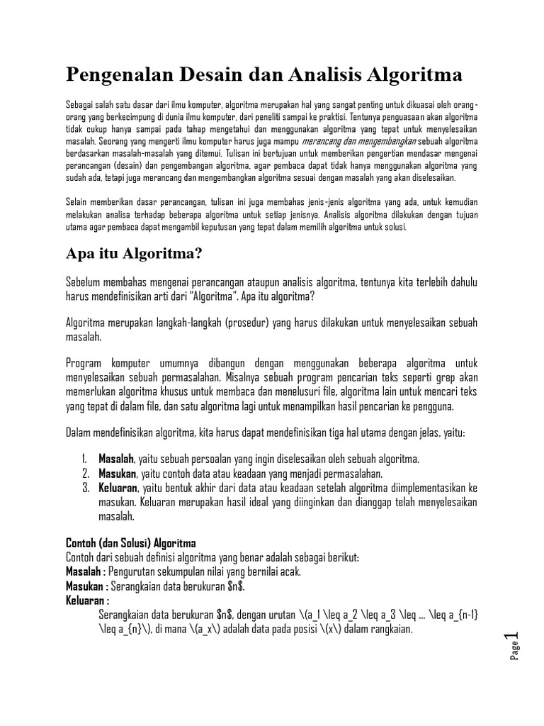 Desain Analisis Algoritma - April 2023 | PDF Desain Analisis Algoritma - April 2023 | PDF