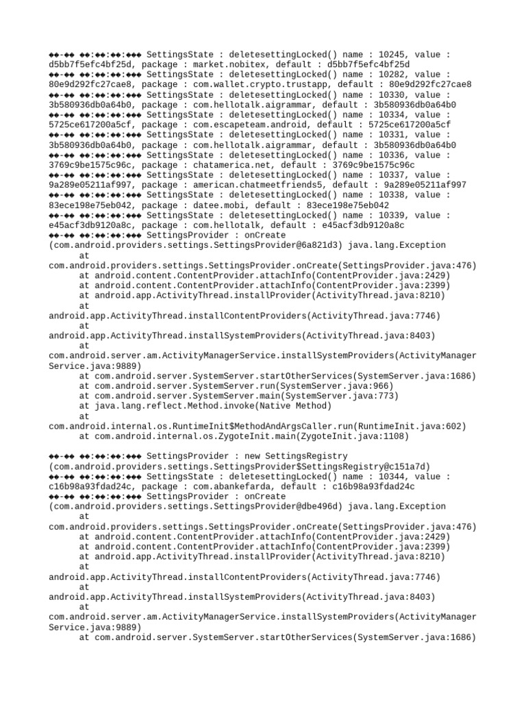 Settings Provider | PDF | Java (Programming Language) | Computer Engineering