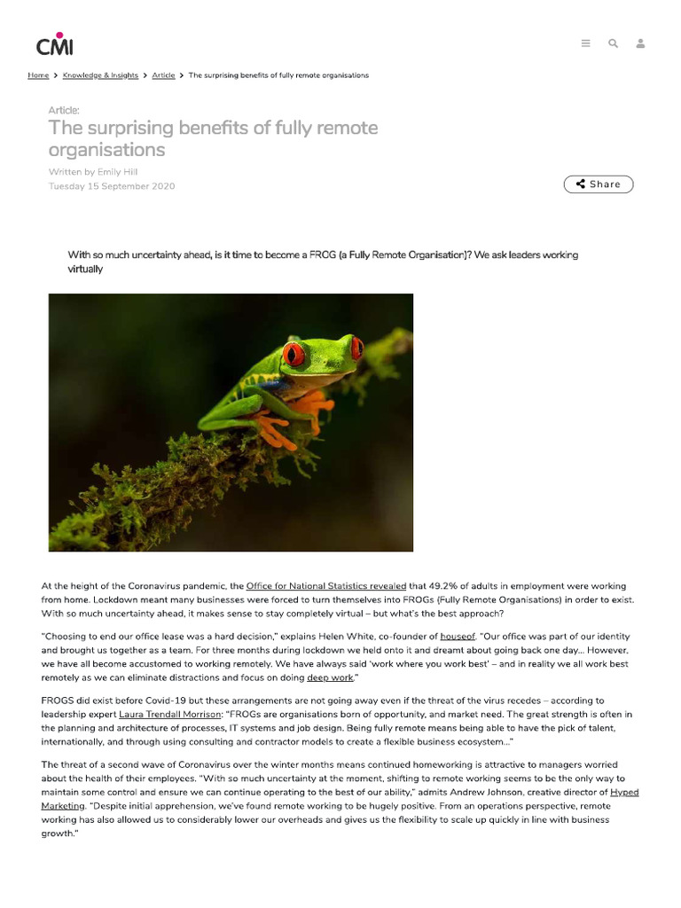 Case Study Week 1 - FROGS | PDF