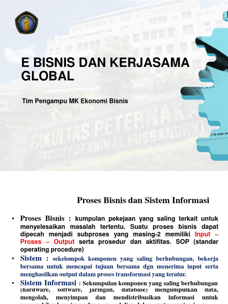 E Bisnis Dan Kerjasama Global | PDF | Komputer