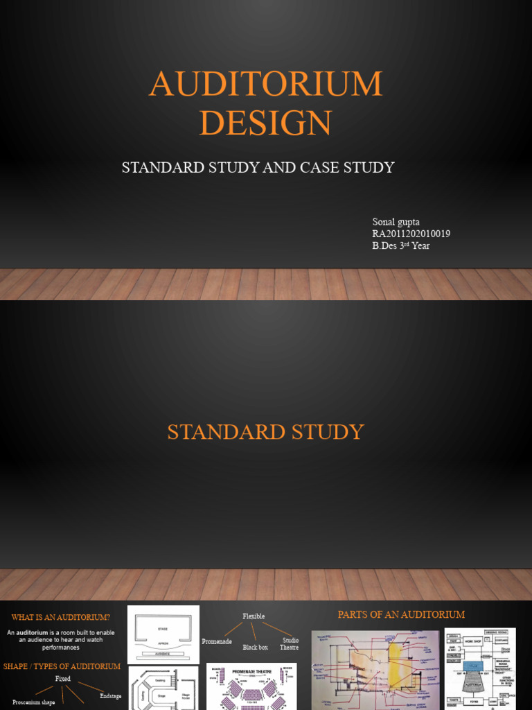 Auditorium Design Standard Study | PDF | Building Engineering | Components