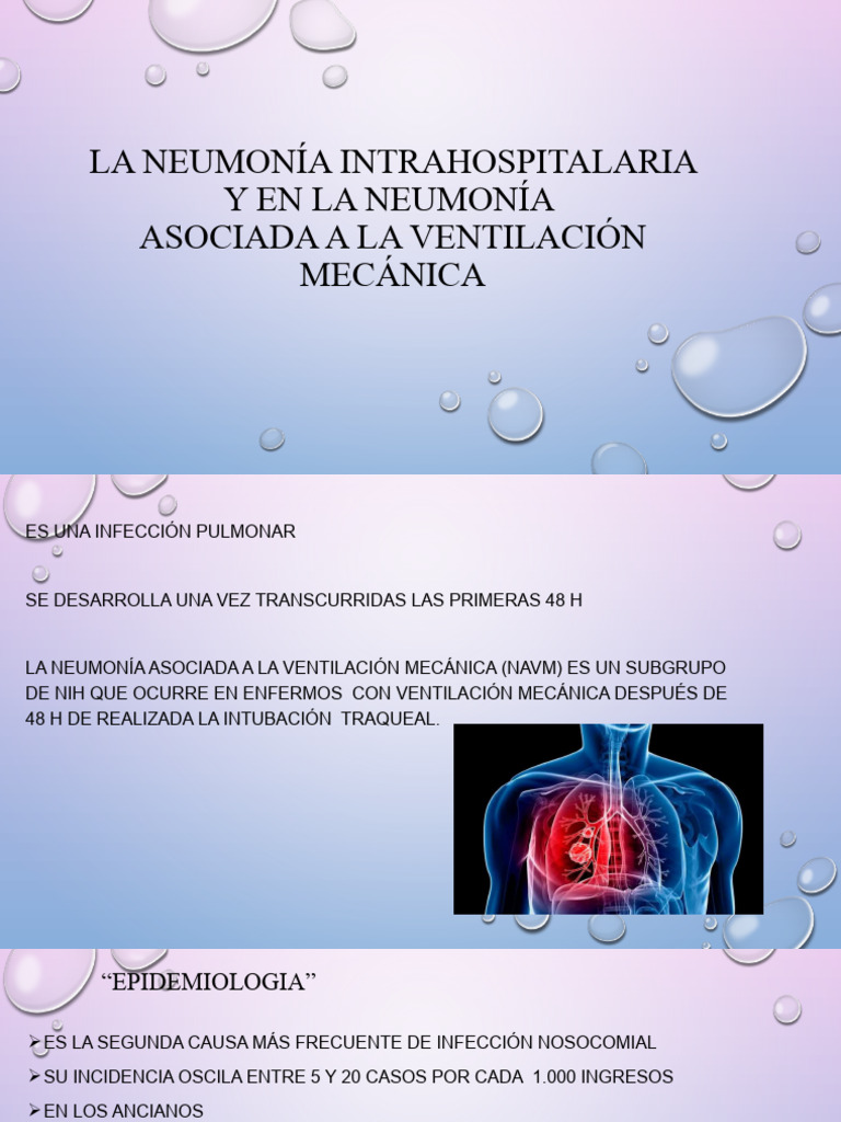 Neumonía Intrahospitalaria y Ventilación | PDF | Neumonía ...