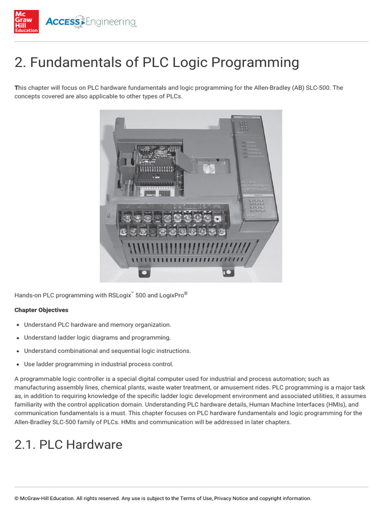 Fundamentals of PLC Logic Programming | PDF | Programmable Logic Controller | Logic Gate