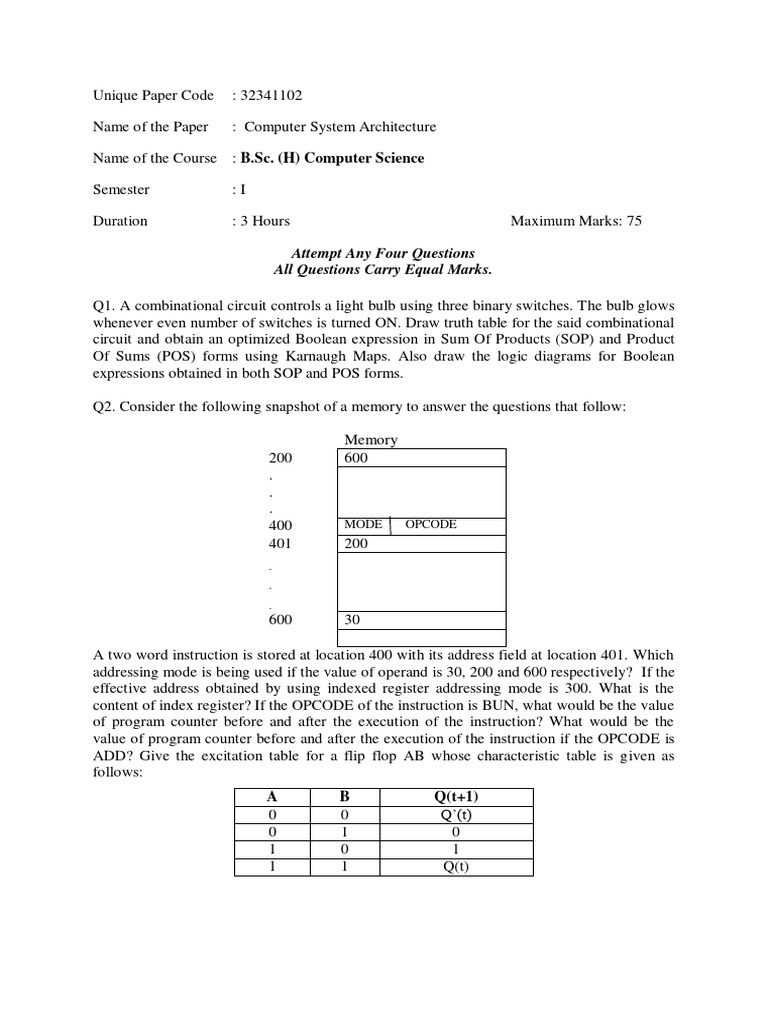 Csa Test Paper Pdf Modulation Network Packet