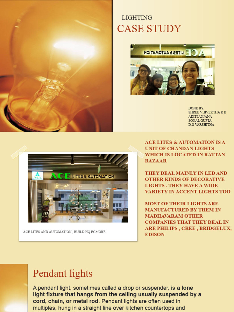 Live CASE STUDY LIGHTING | PDF | Light Emitting Diode | Lighting