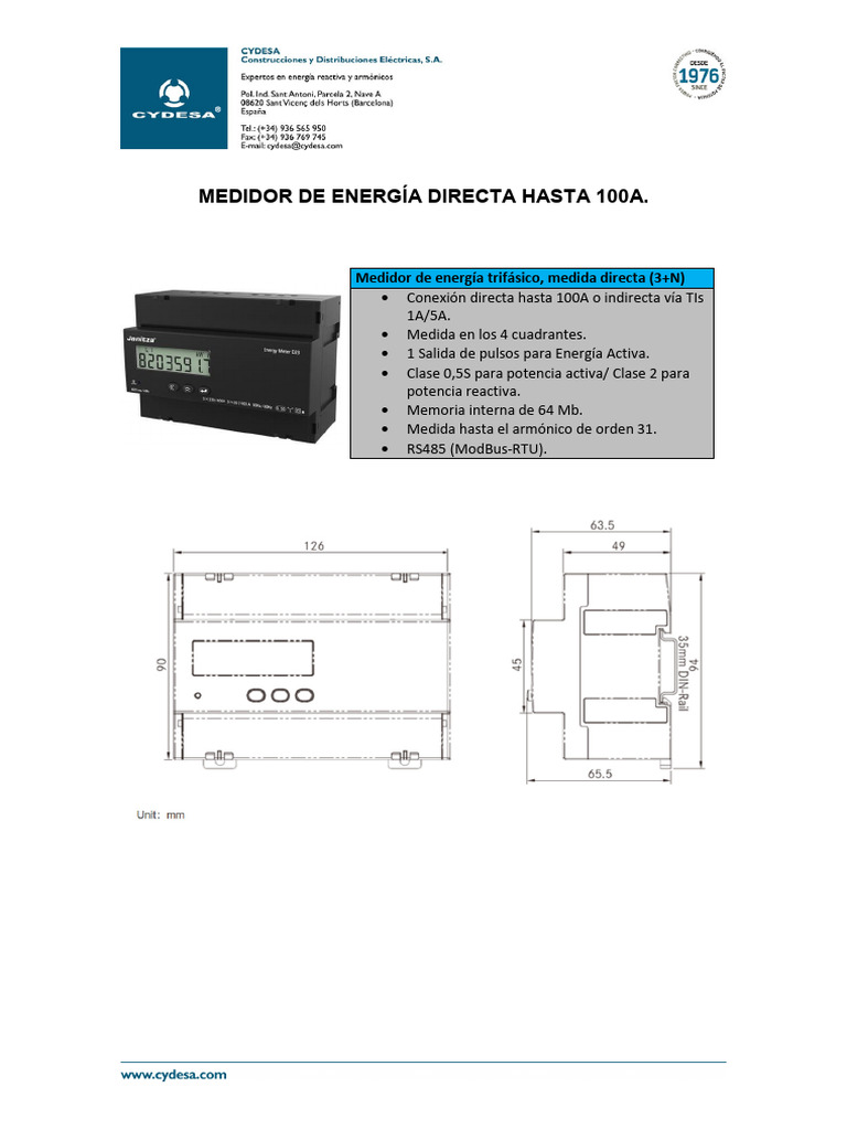 D23 Energy Meter | PDF