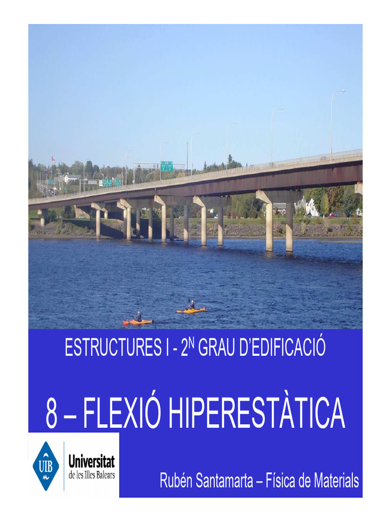Tema 8 - Flexió Hiperestatica | PDF