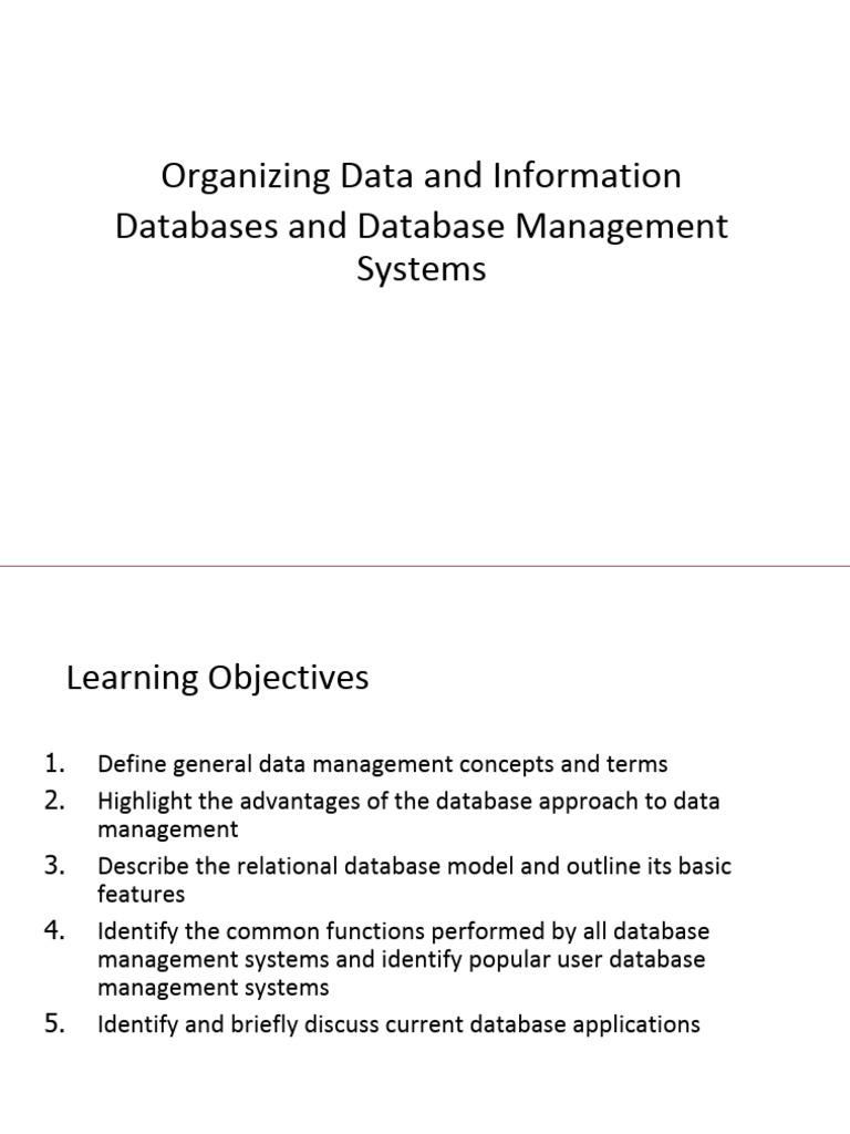 DBMS | PDF | Databases | Sql