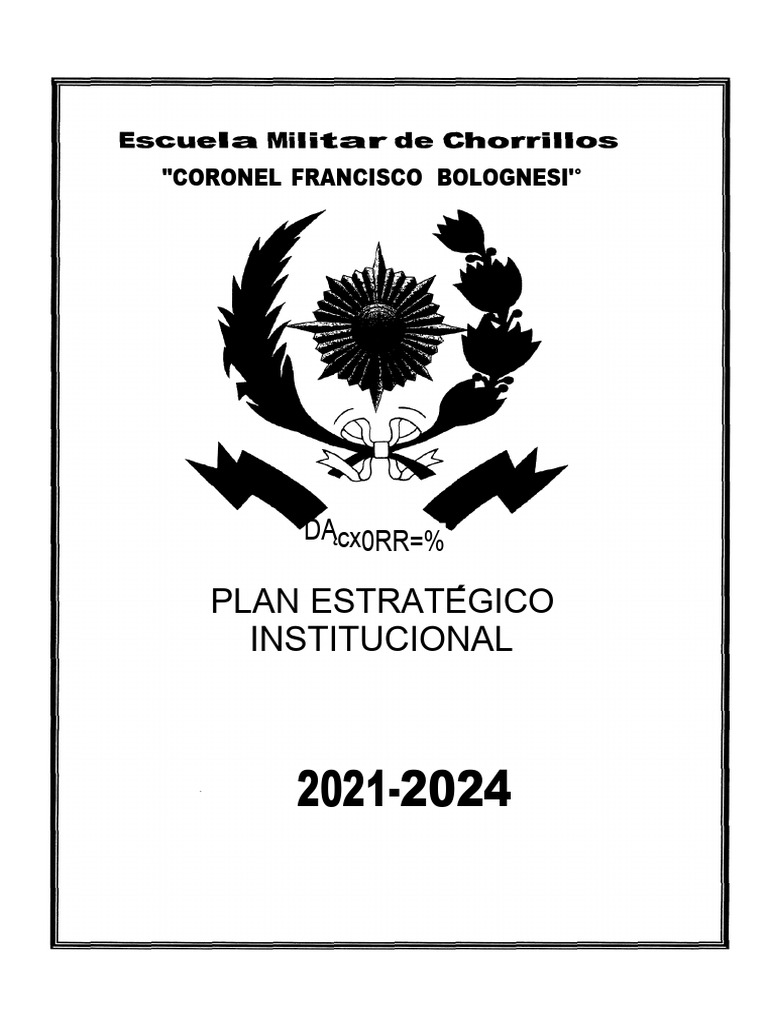 Plan Estratégico 2021-2024 EMCH Bolognesi | PDF | Plan de estudios