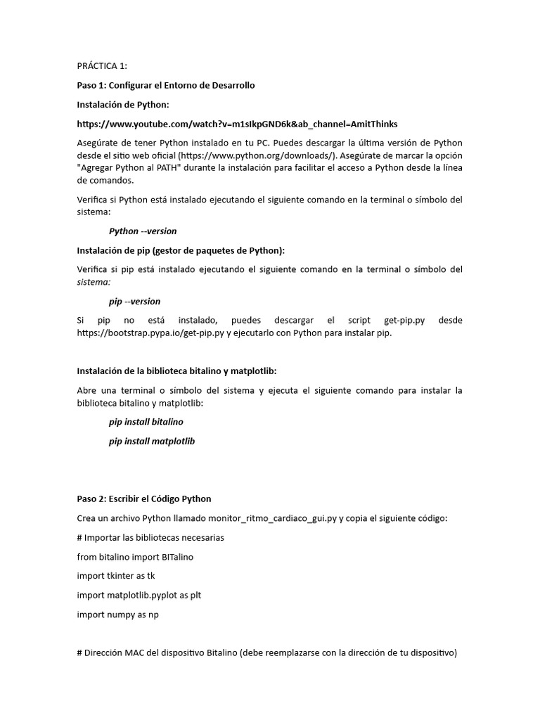 BITA | PDF | Python (lenguaje de programación) | Interfaz de línea de comando