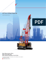 Sany 150ton Load Chart | PDF | Crane (Machine) | Brake
