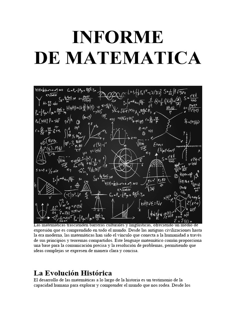 INFORME de Matematicas | PDF | Geometría | Integral