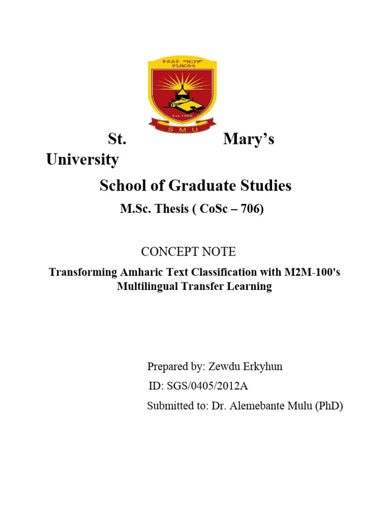 Transforming Amharic Text Classification With M2M-100's Multilingual ... Transforming Amharic Text Classification With M2M-100's Multilingual ...