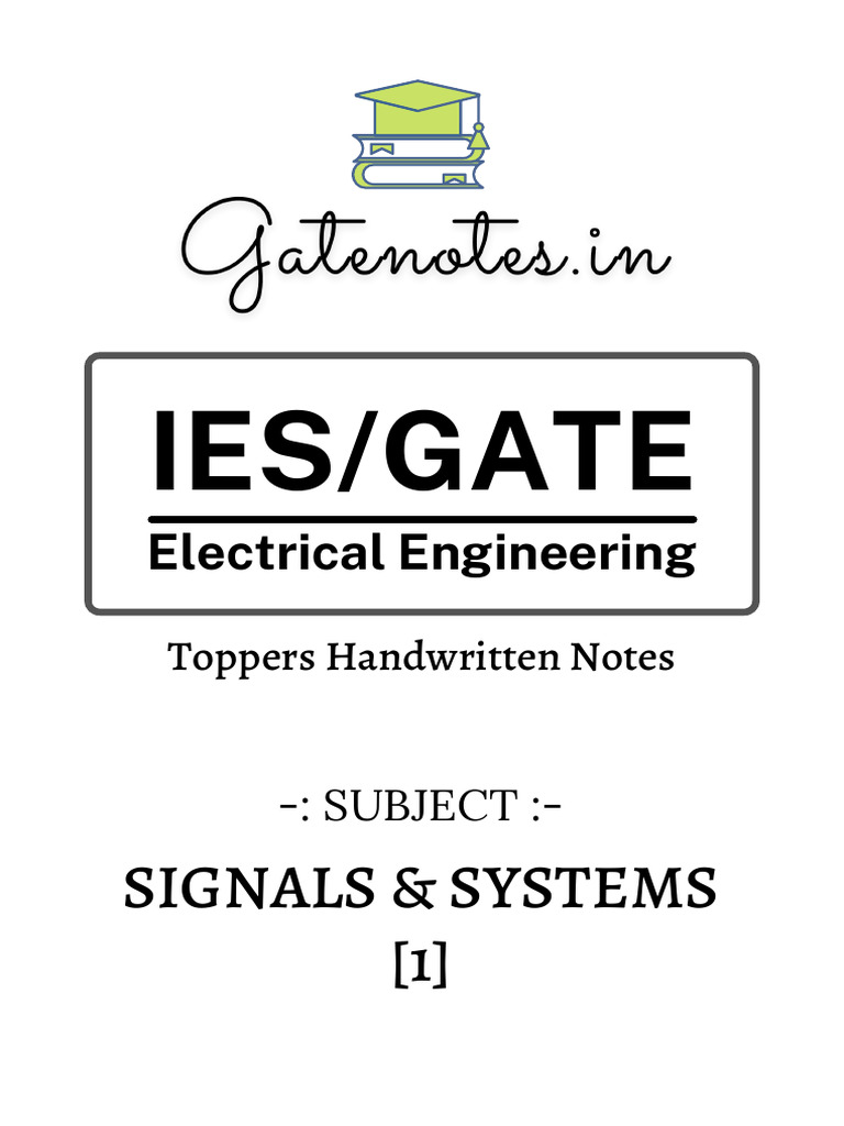 Ies Gate Ee Signal System | Download Free PDF | Electrical Engineering