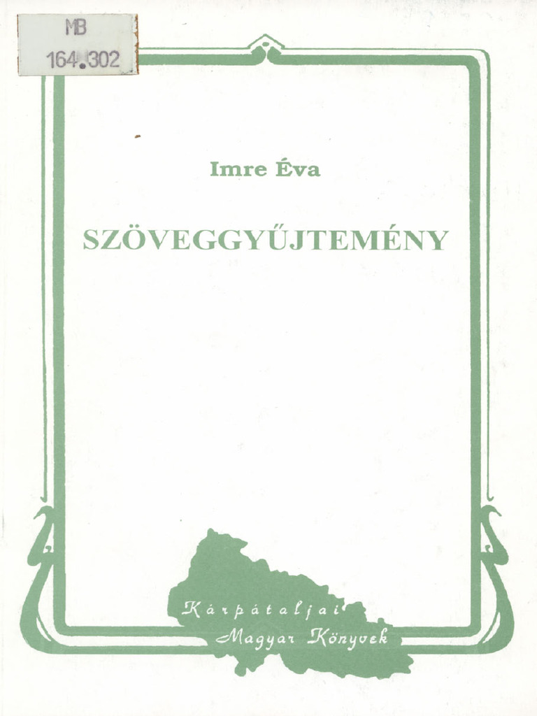 Imre Éva Szöveggyűjtemény | PDF