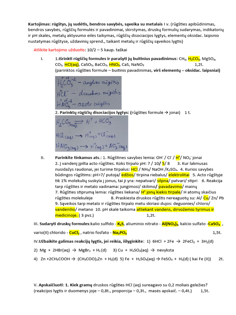 Kartoj., Ivarios Rugstys Sprendimai | PDF