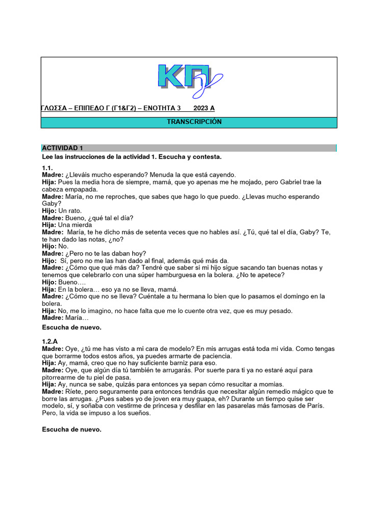 ISP - C1&C2 - M3 - 2023 A - Transcripción | PDF | Business