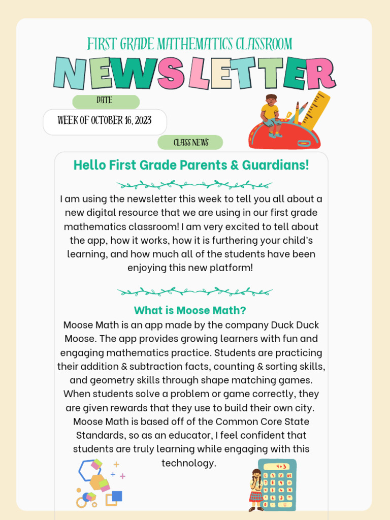 math newsletter | PDF | Mobile App | Mathematics