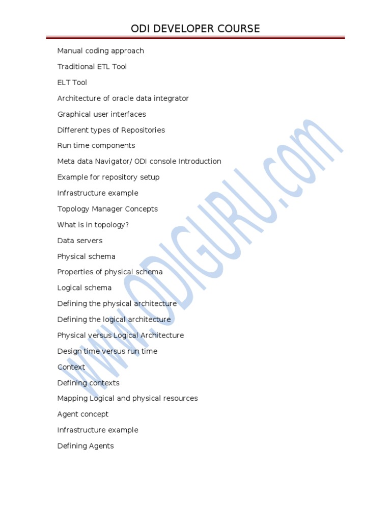 Oracle Data Integrator Mastery | PDF | Oracle Database | Database Schema