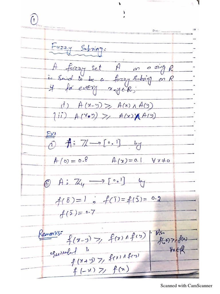 Fuzzy Ring Theory by Rashid SB | PDF
