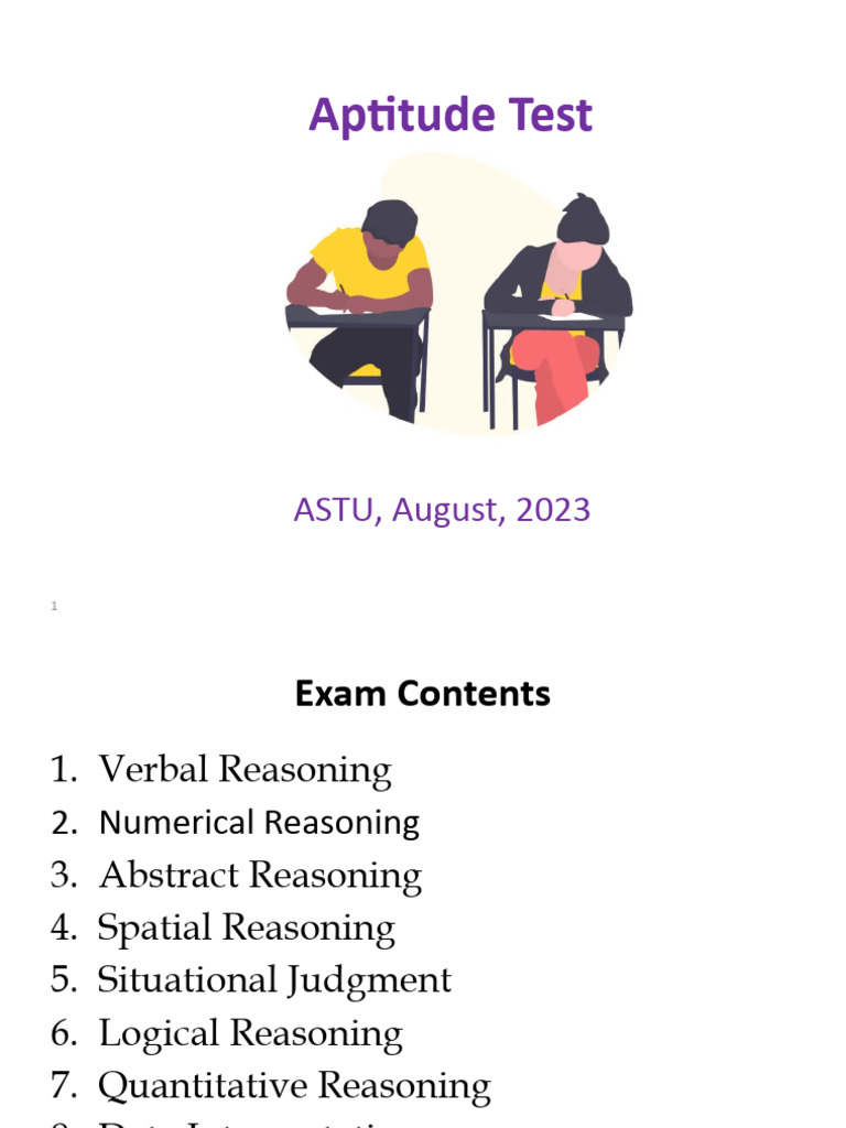 Comprehensive Aptitude Test Guide | PDF | Reason | Data