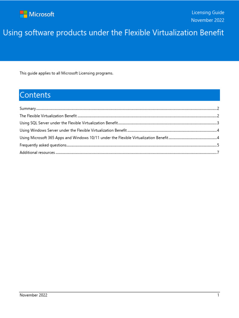 Licensing Guide PLT Flexible Virtualization Benefit Nov2022 | PDF ... Licensing Guide PLT Flexible Virtualization Benefit Nov2022 | PDF ...