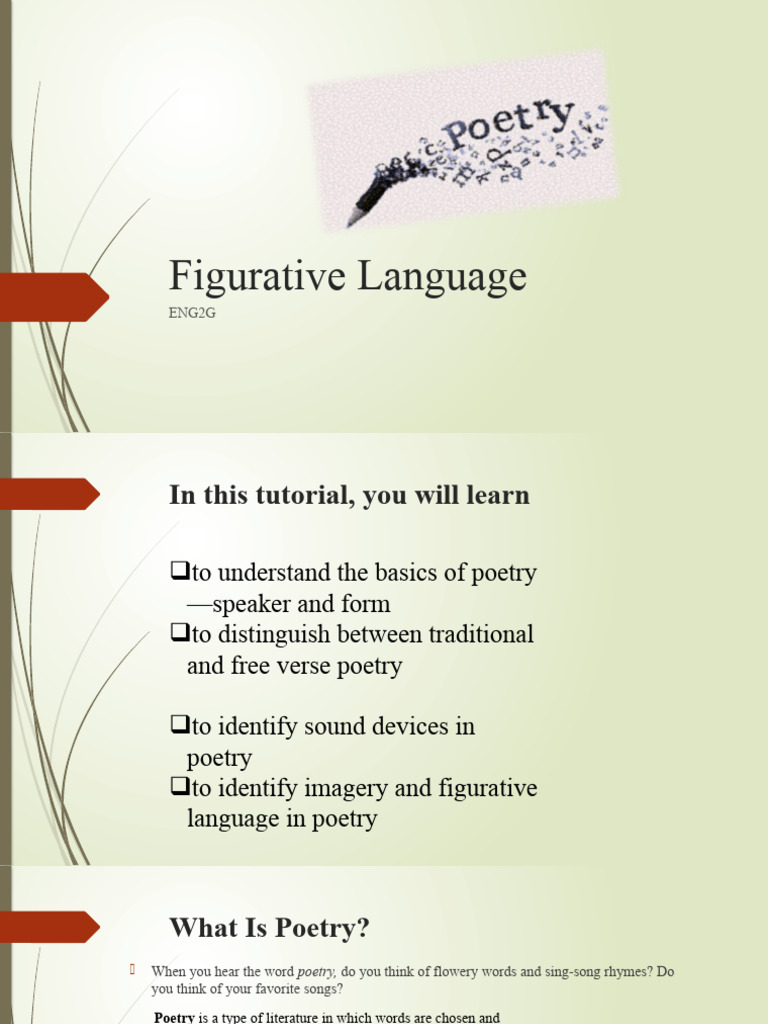 Understanding Figurative Language in Poetry | PDF | Poetry | Rhyme