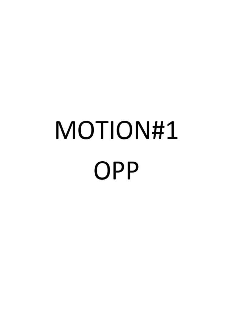 Motion#1 Opp | PDF