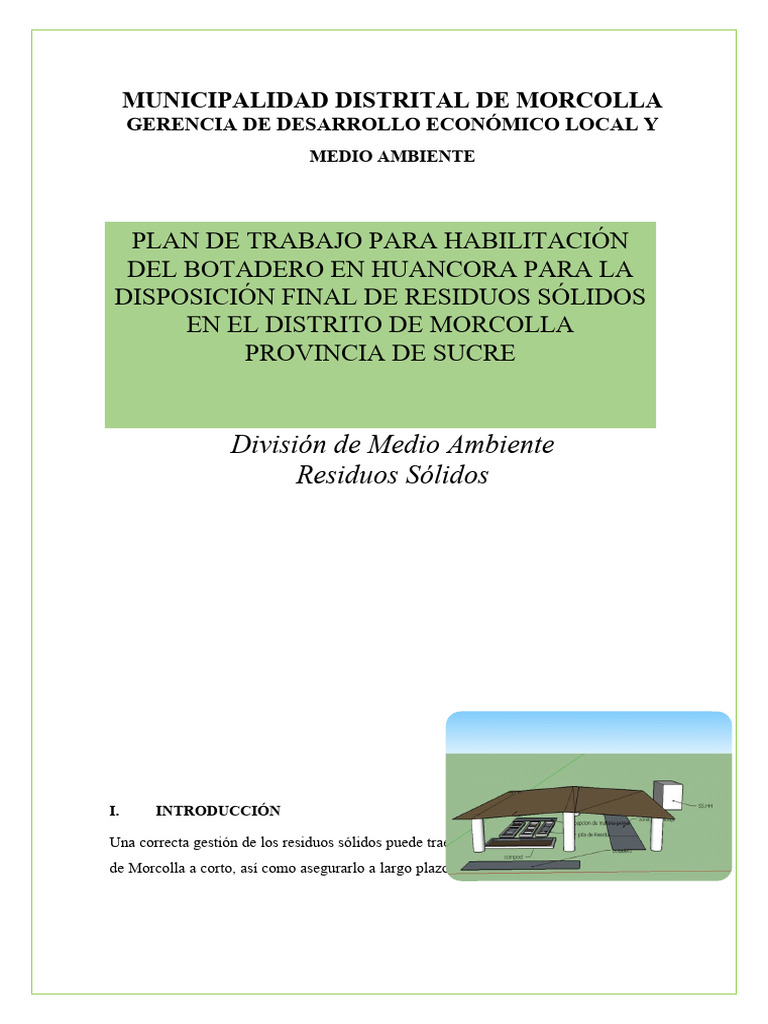 Plan Botadero | PDF | Residuos | Saneamiento