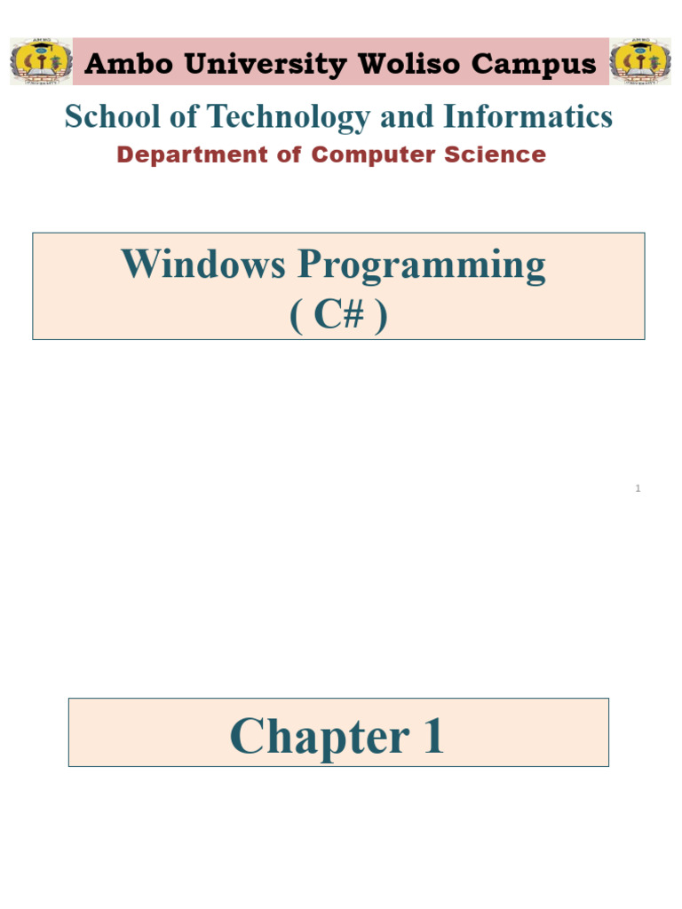 Window Programming Ch1 | PDF | Software | Reuse