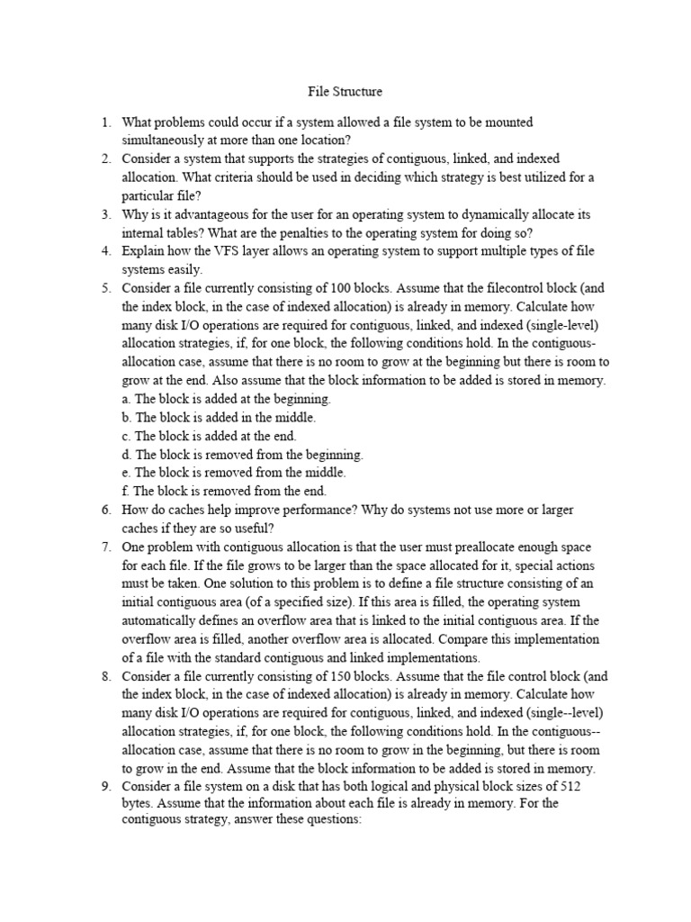 Tutorial 9 | PDF | Computer File | File System