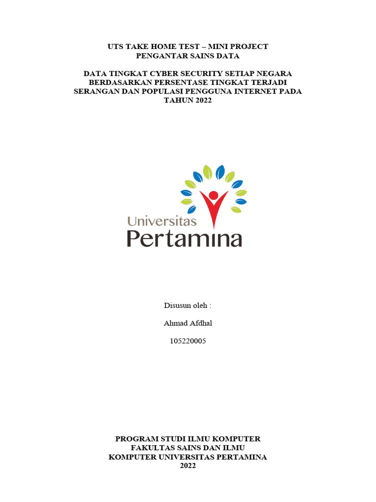 Ahmad Afdhal - UTS Take Home | PDF