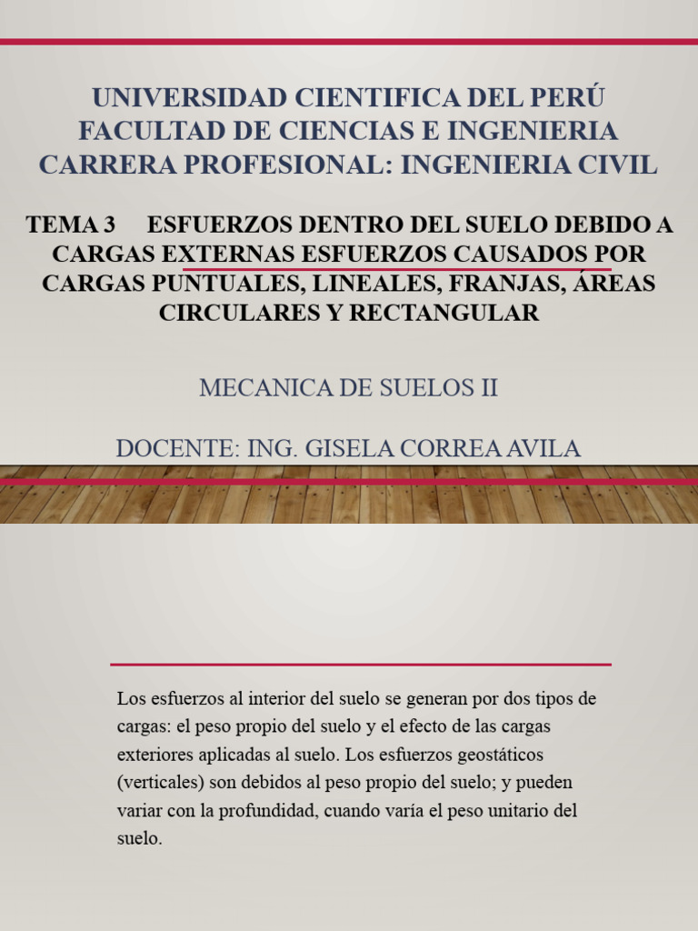 Tema 3 Esfuerzos Dentro Del Suelo Debido A Cargas Externas Esfuerzos | PDF | Fundación ...