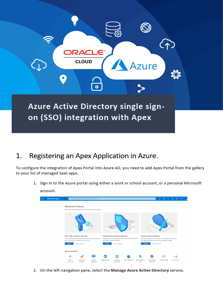 Registering An Apex Application in Azure 1 | PDF | Microsoft Azure ...