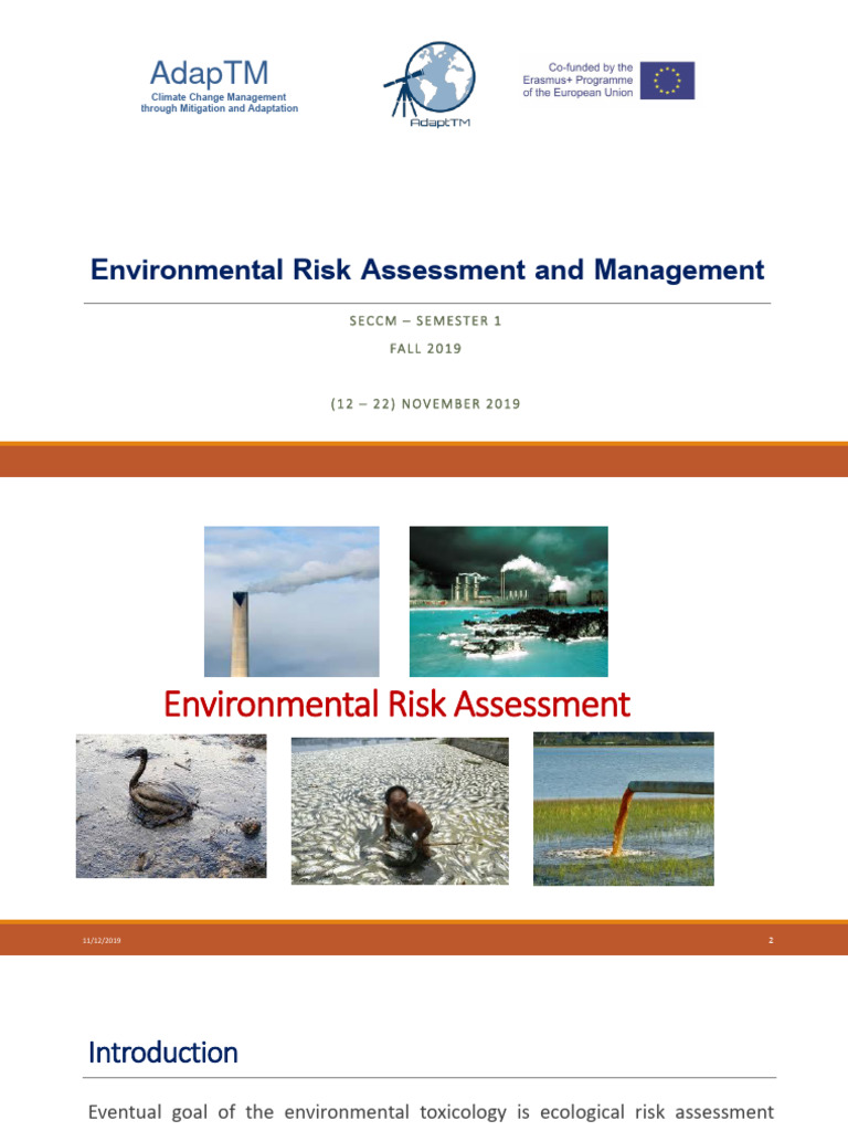 3 - Environmental Risk Assessment - EPA Procedures | PDF | Risk ...