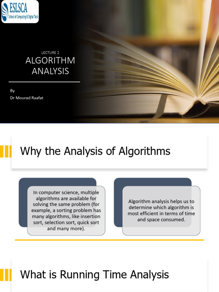 Algorithm Analysis Lect2 | PDF