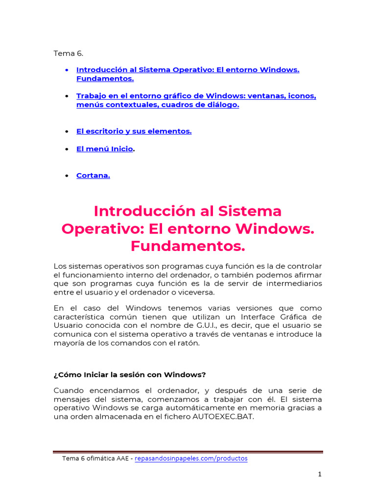 Tema 6 OK ofimatica AAE de Repasando Sin Papeles- YouTube | PDF | Ventana (informática) | Windows 10
