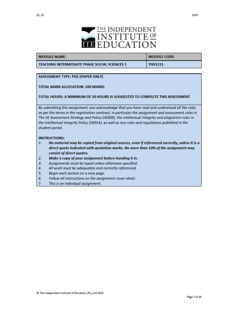 TISS | PDF | Curriculum | Science