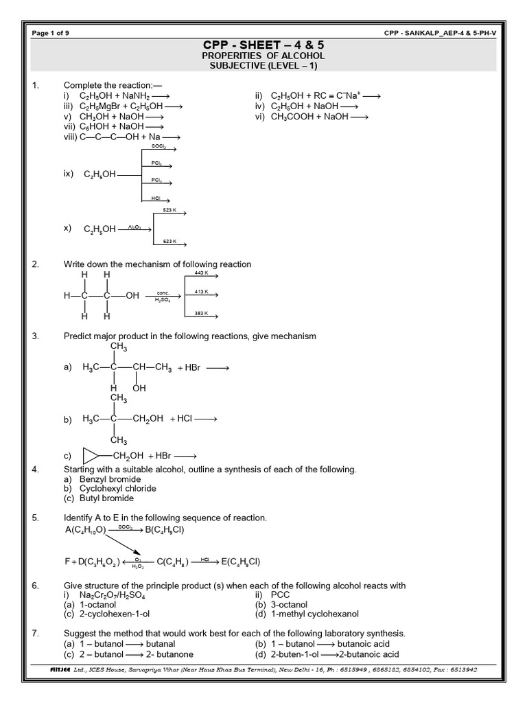 Aep-4 & 5 | PDF | Ether | Alkene