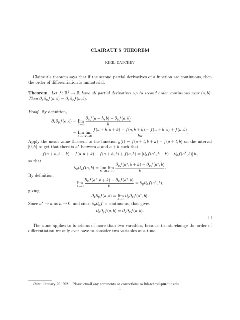 Clairaut | PDF