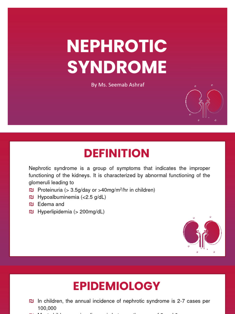 Nephrotic Syndrome | PDF | Medical Specialties | Clinical Medicine