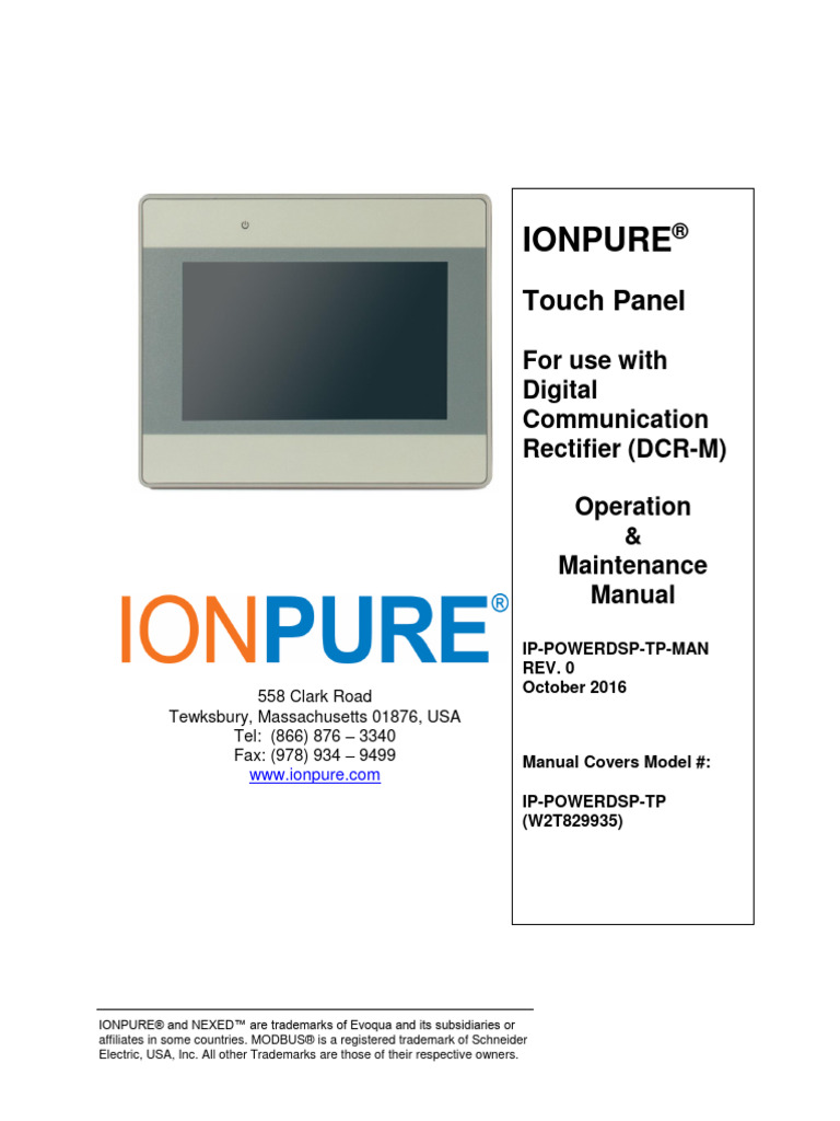 Ip Powerdsp TP Man Rev0 | PDF | Touchscreen | Analog To Digital Converter