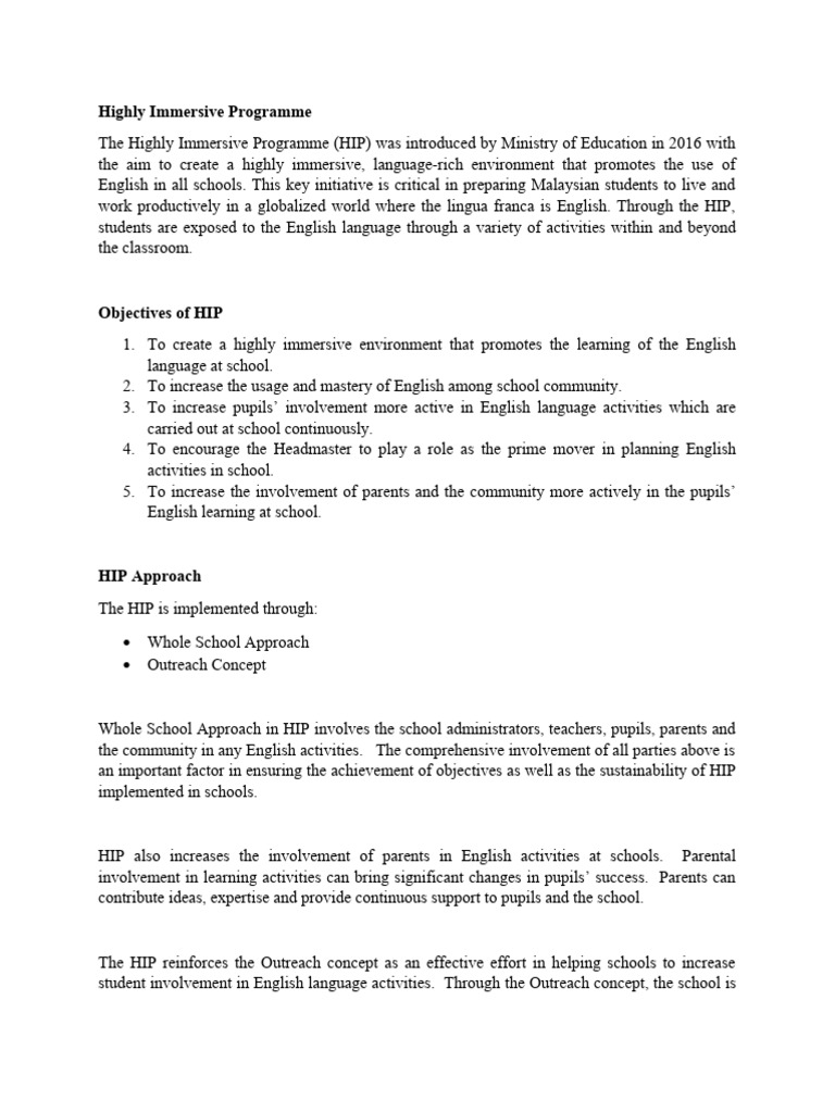 Buku Program HIP | PDF | Learning | Human Communication