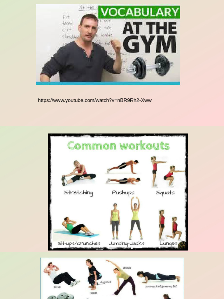 Gym Vocabulary | PDF