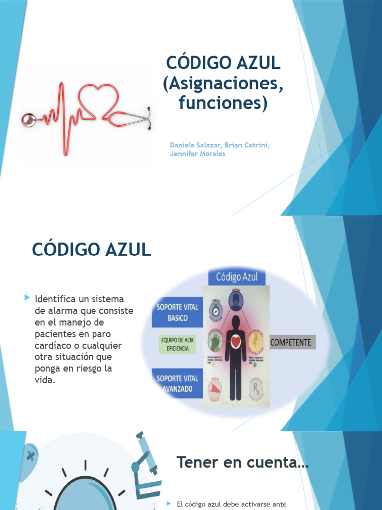 Protocolo de Código Azul en Hospitales | PDF | Reanimación ...
