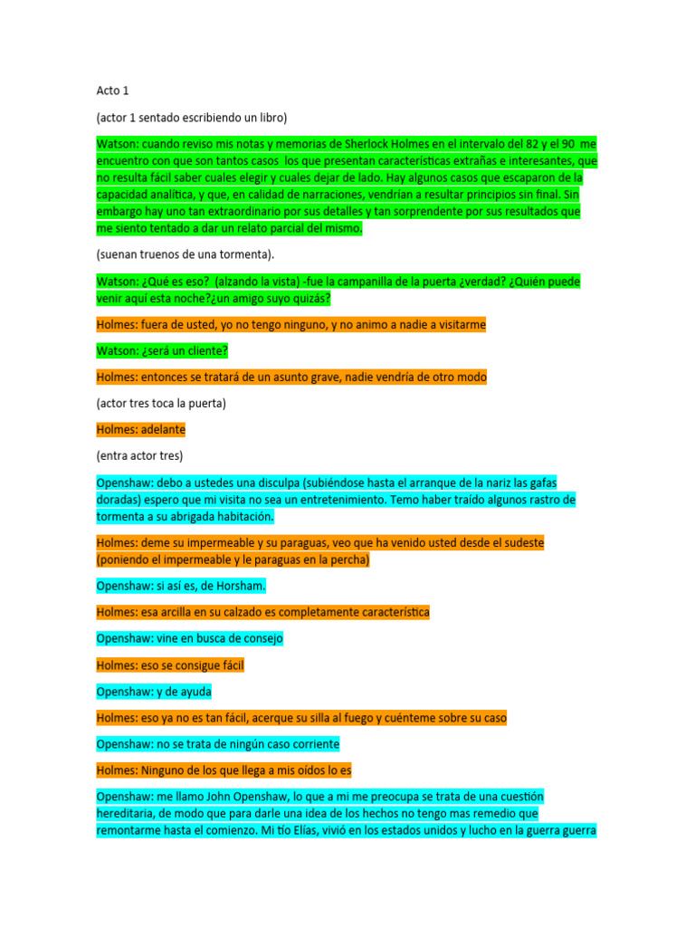 Obra Dramatica | PDF | Sherlock Holmes