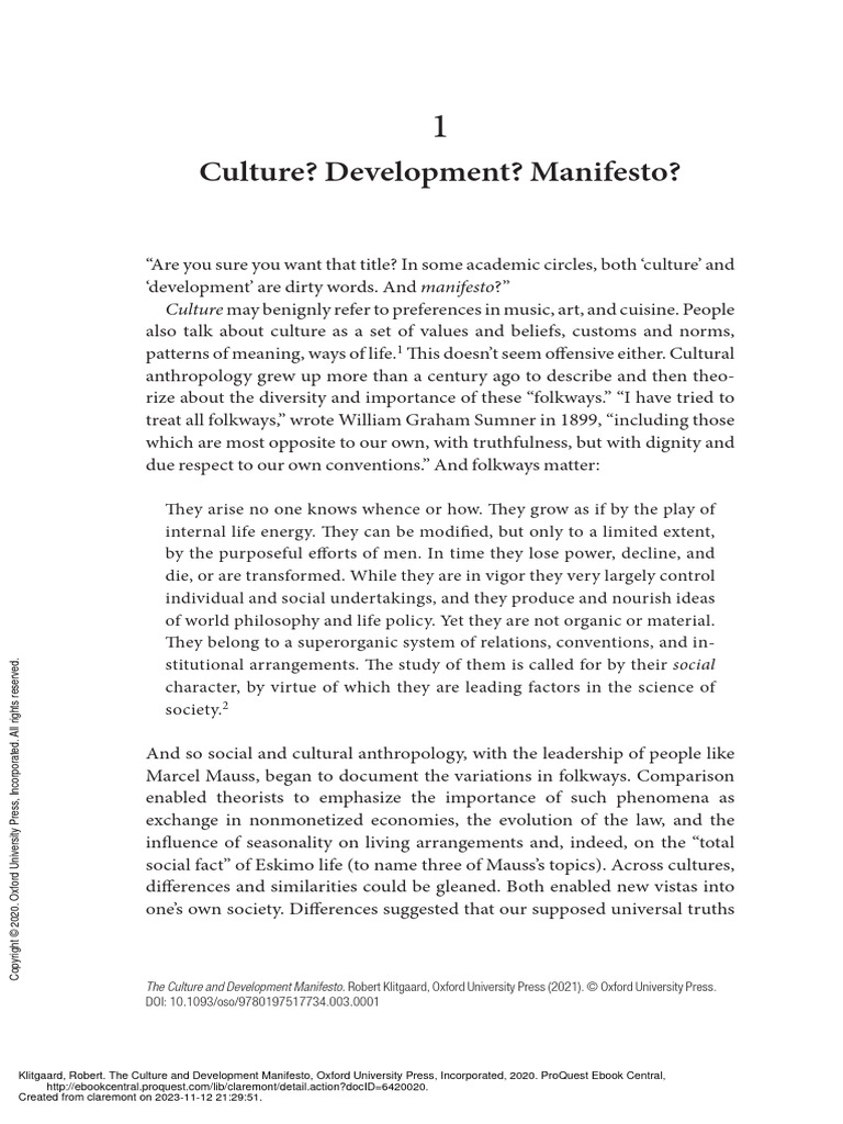 The Culture and Development Manifesto - (1. Culture Development Manifesto) | PDF | Bhutan ...