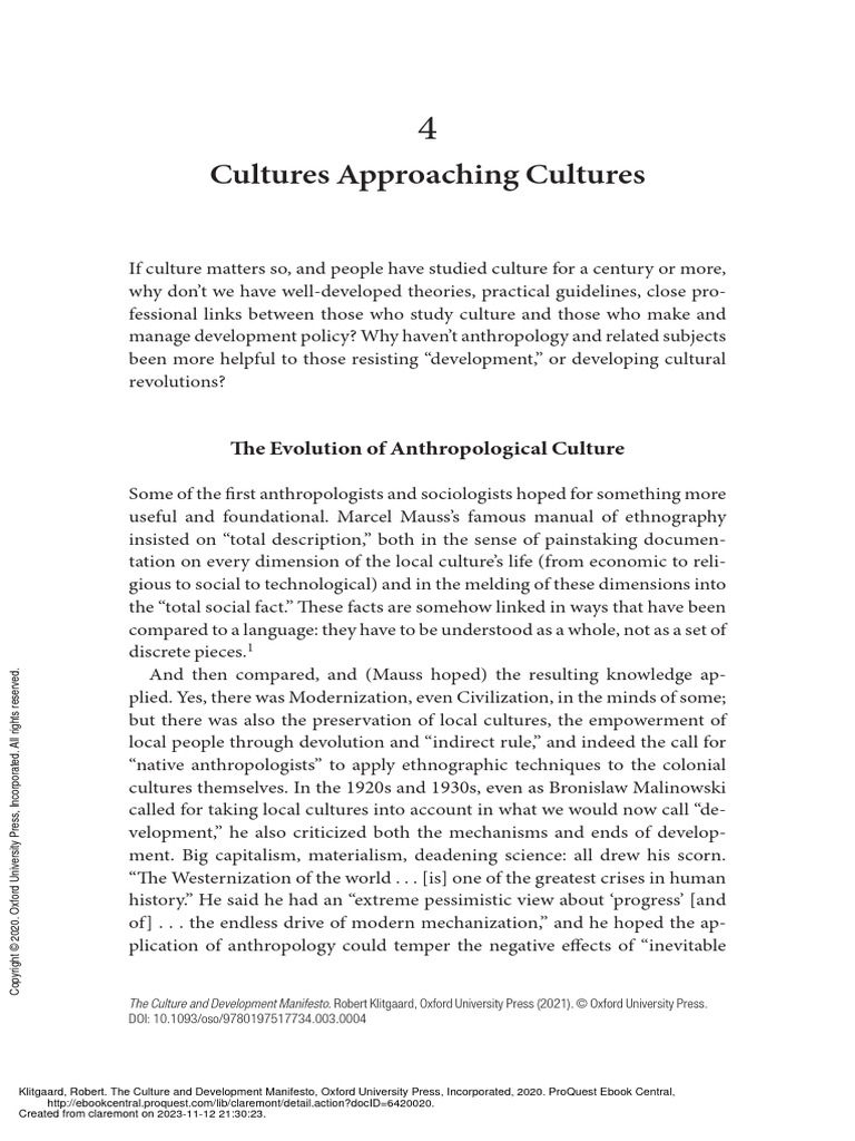 The Culture and Development Manifesto - (4. Cultures Approaching ...